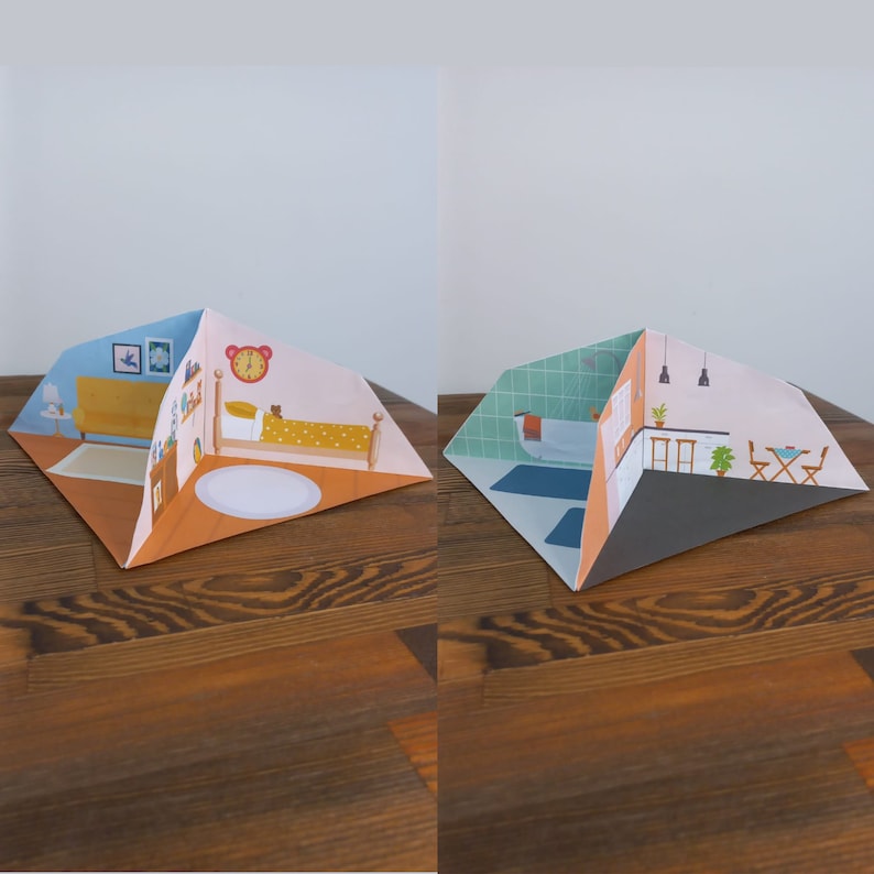 Printable Model Playhouse | Dollhouse | Paper House Activity ...