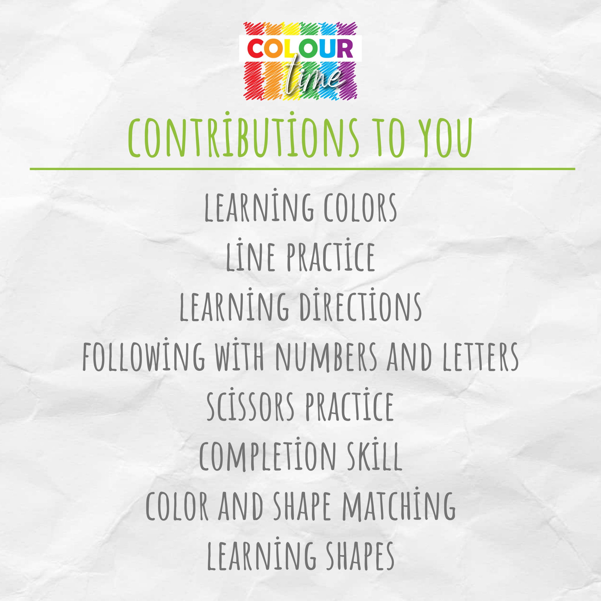 Colour Worksheets | Fine Motor Skills | Multi-purpose Color Activity ...