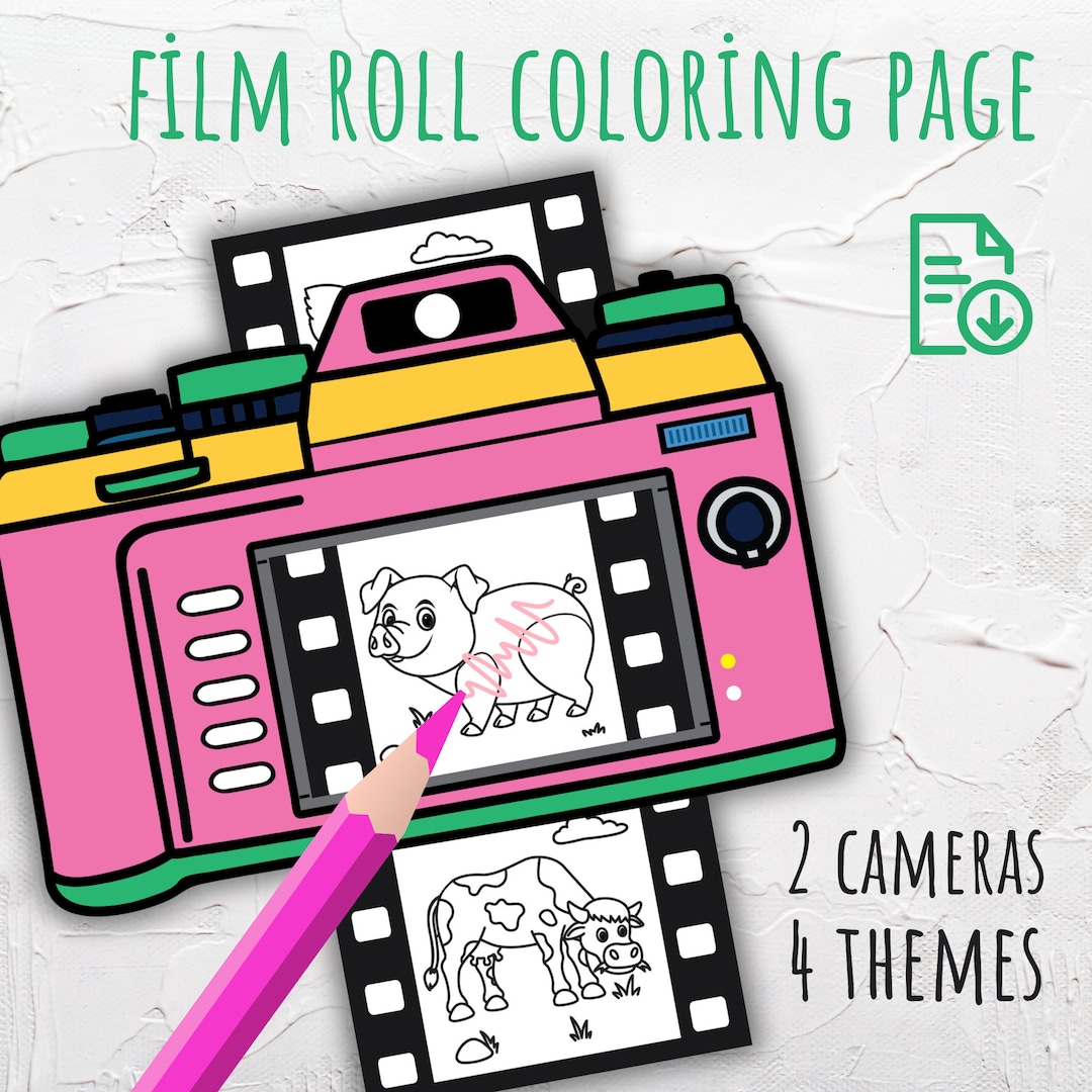 Film Roll Coloring Pages | Colour Worksheets | Printable Coloring ...