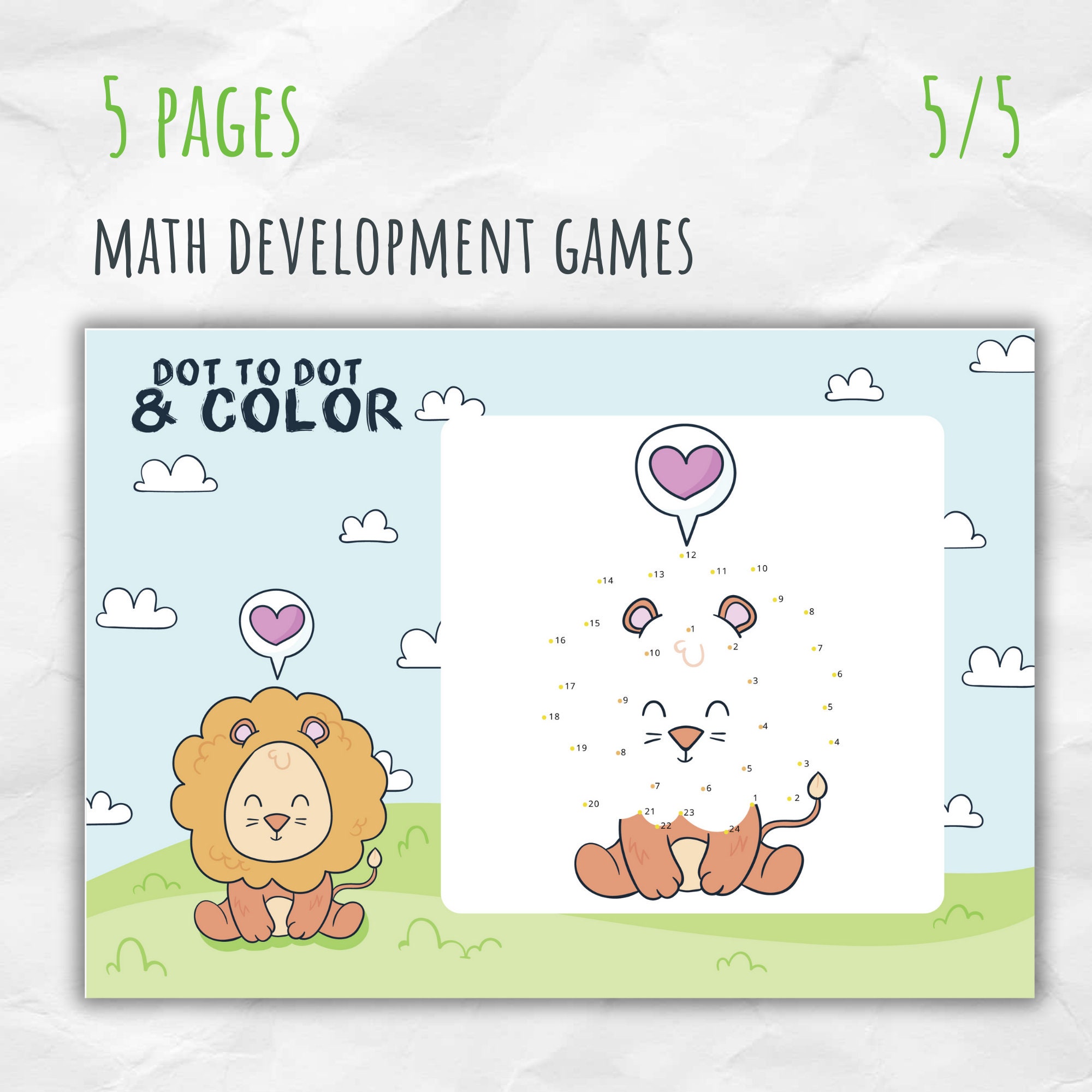 Number Practice Games | Counting Activity | Numbers Worksheet Book | 1 ...