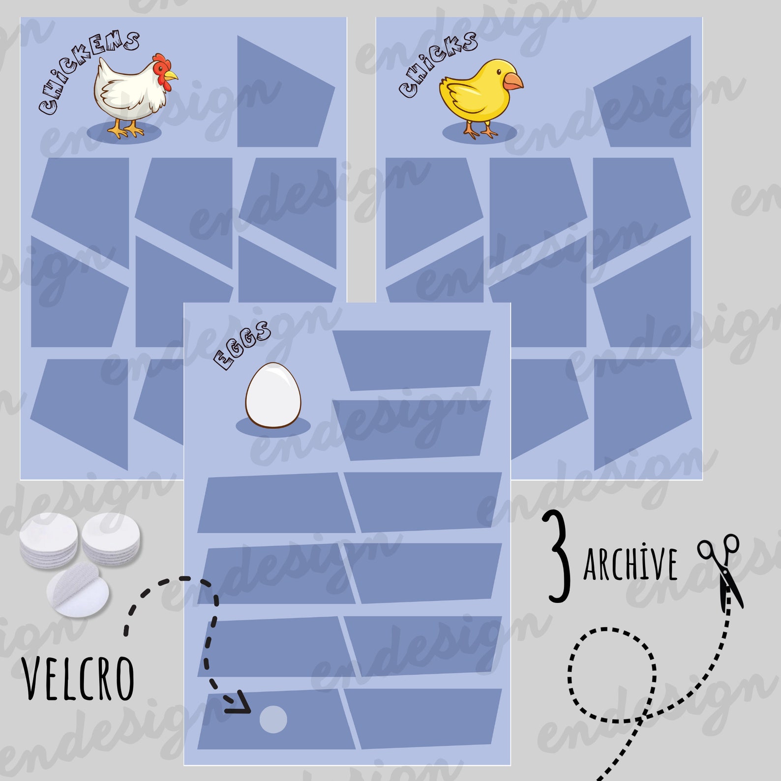 Chicken Coop Counting Activity Busy Book | Numbers Worksheet | Numbers ...