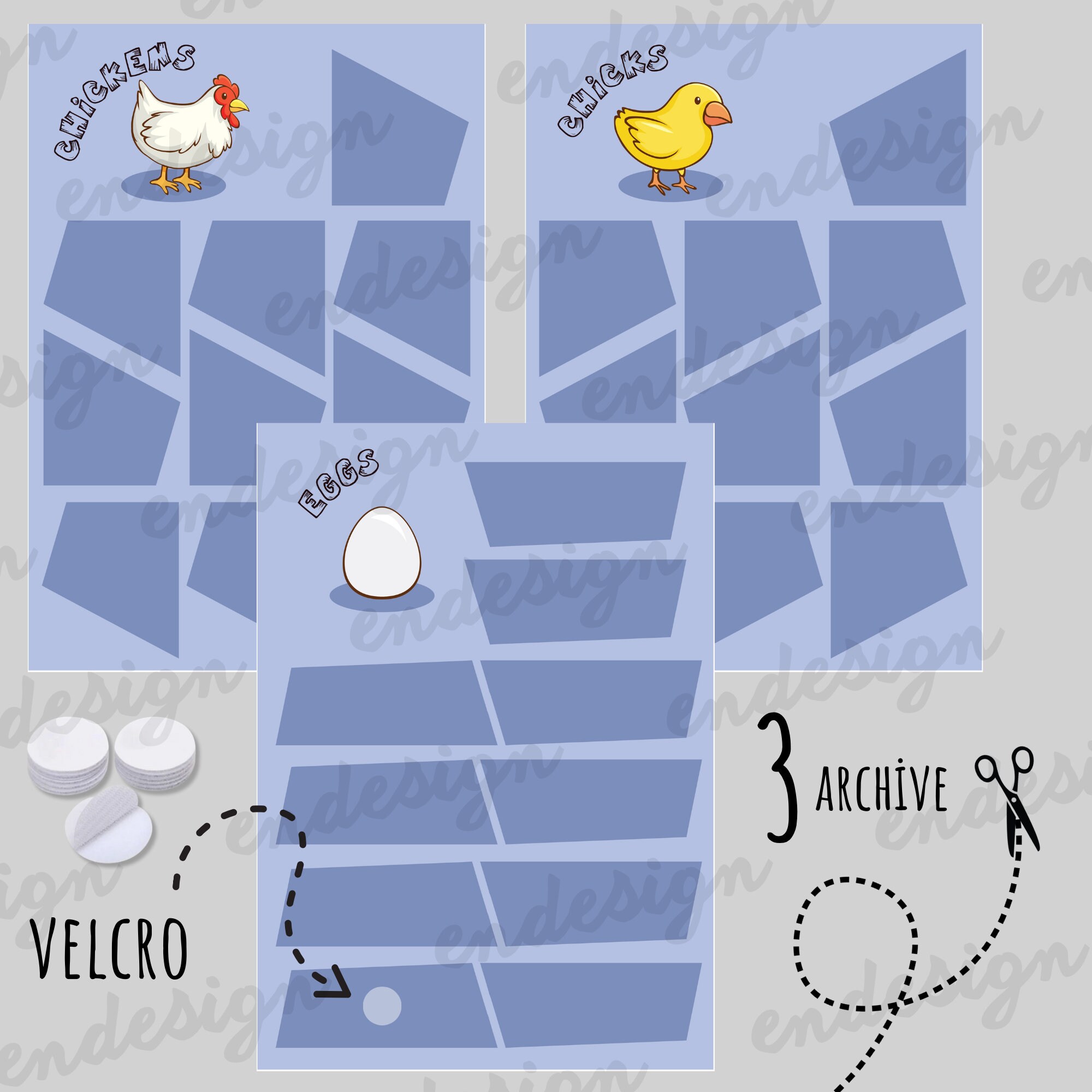 Chicken Coop Counting Activity Busy Book Numbers Worksheet - Etsy