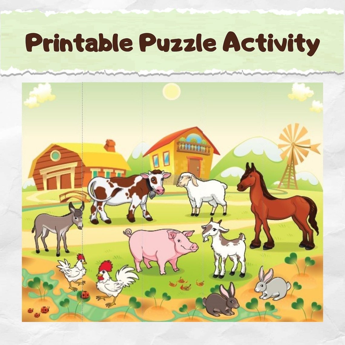 Printable Puzzle Activity | Preschool Printables | Kindergarten ...