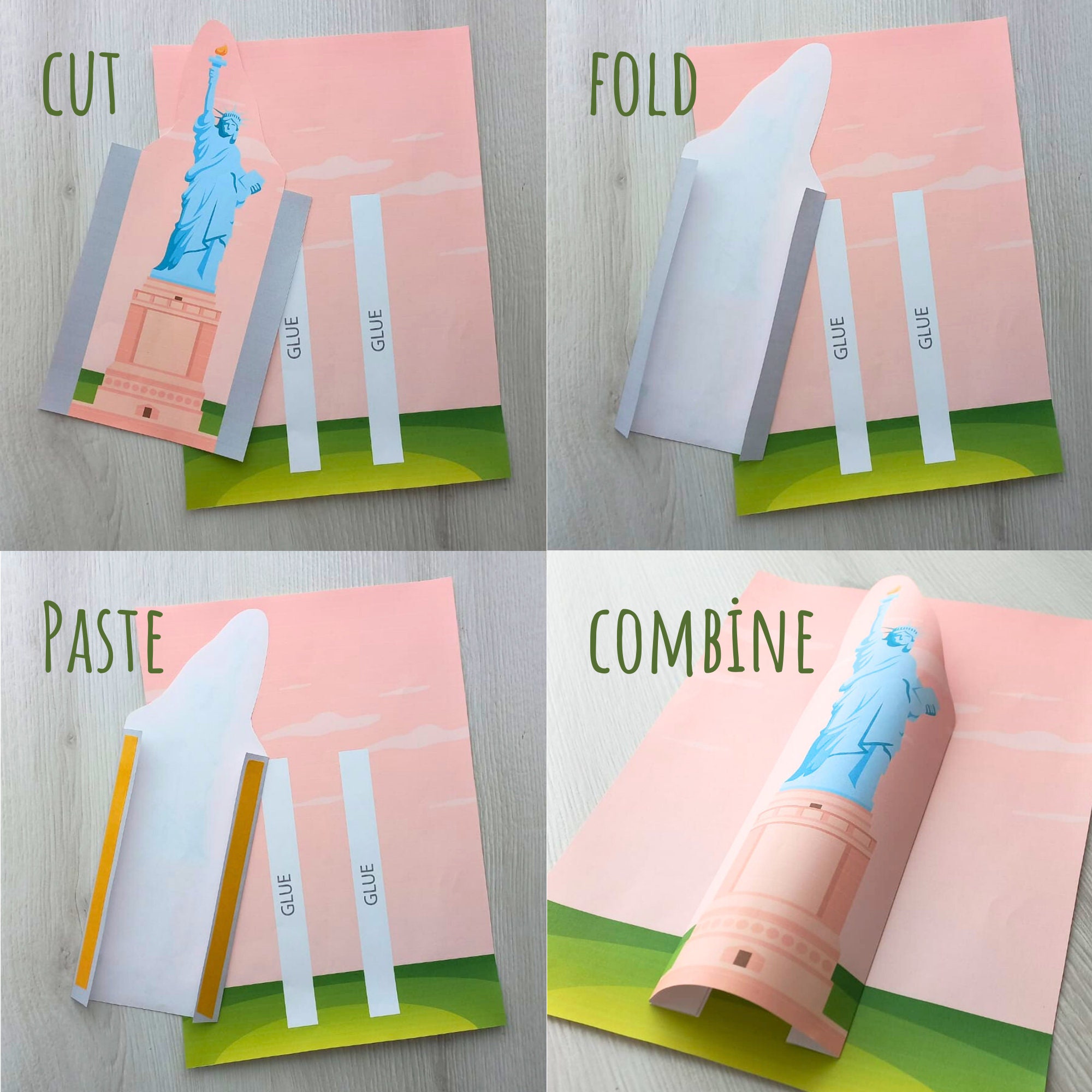 2D Statue of Liberty Coloring Pages | New York Home Decor | Printable ...