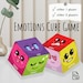 Emotions Cube Game | Emotional Faces Dice | Social Emotional Learning ...