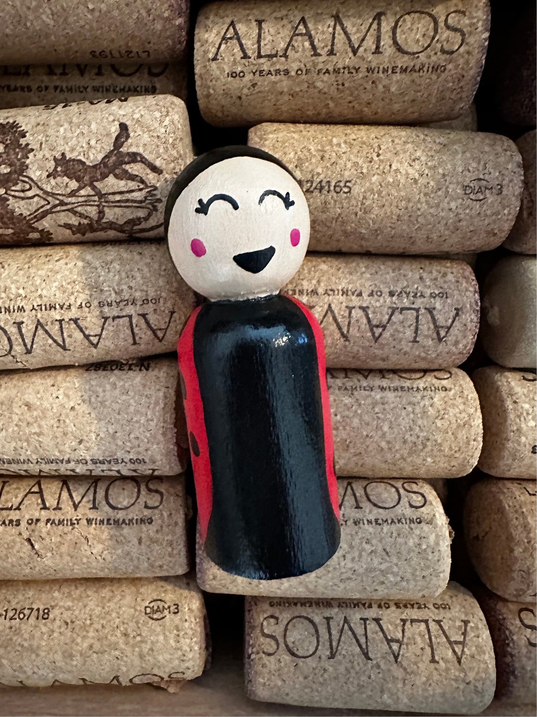 Ladybug Peg Doll - Etsy