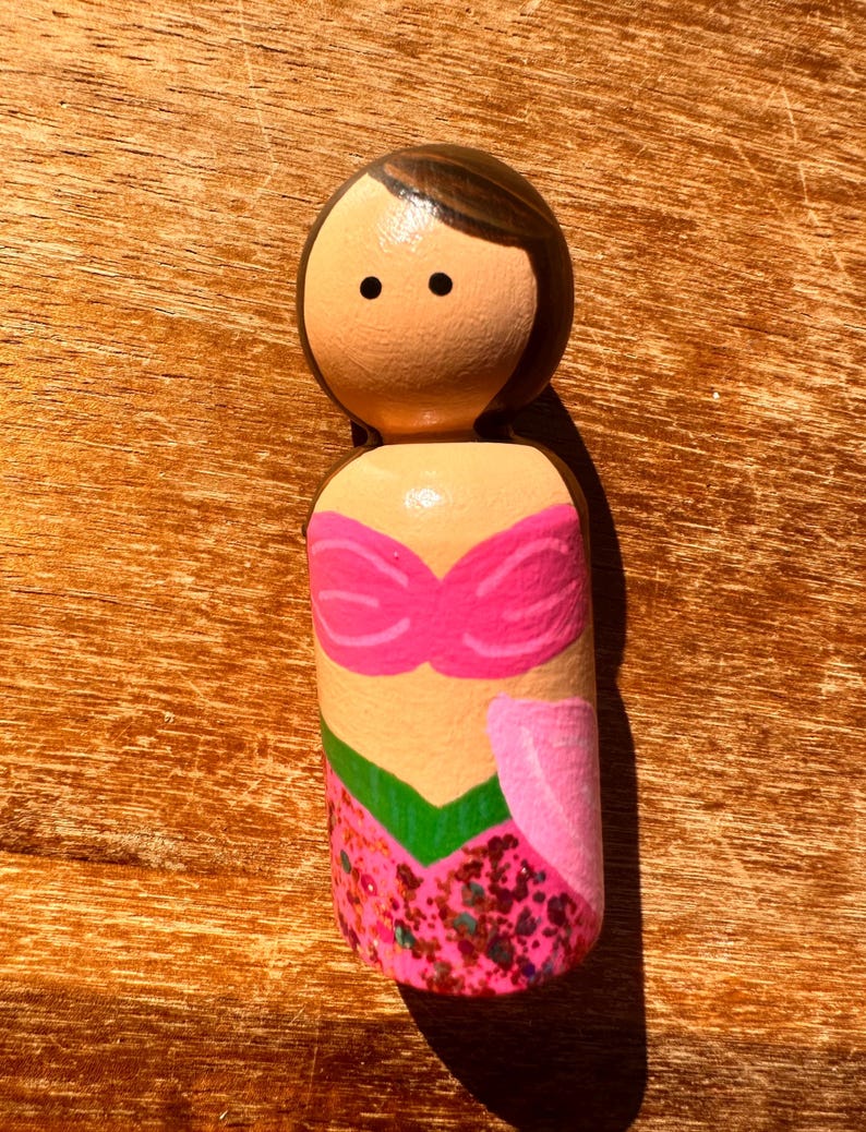 Pirate & Mermaid Peg Dolls - Etsy