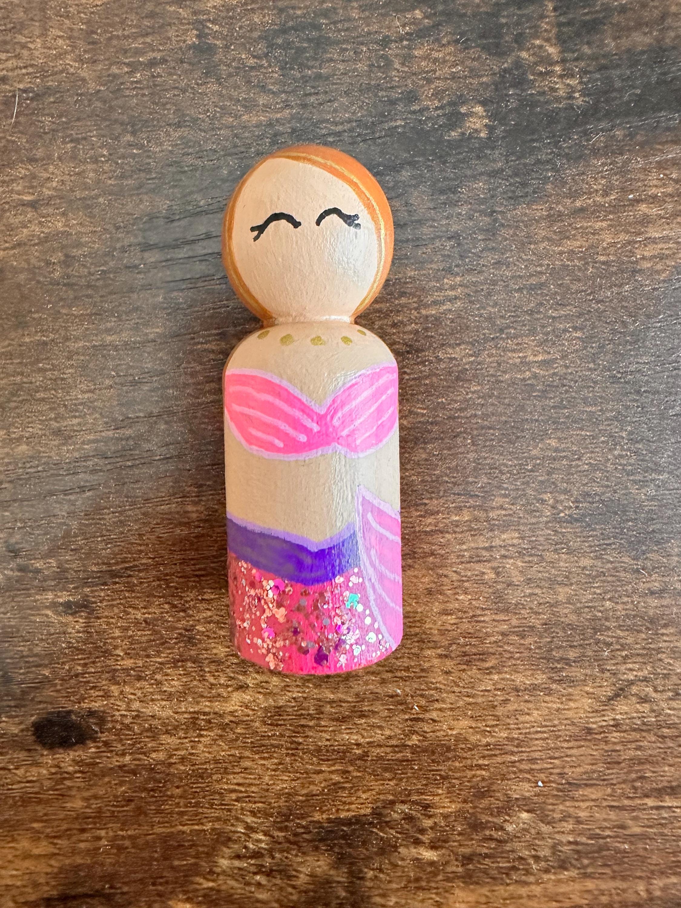 Pirate & Mermaid Peg Dolls - Etsy