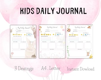 Kids Daily Journal Printable Journal for Kids Diary for Children Kids ...