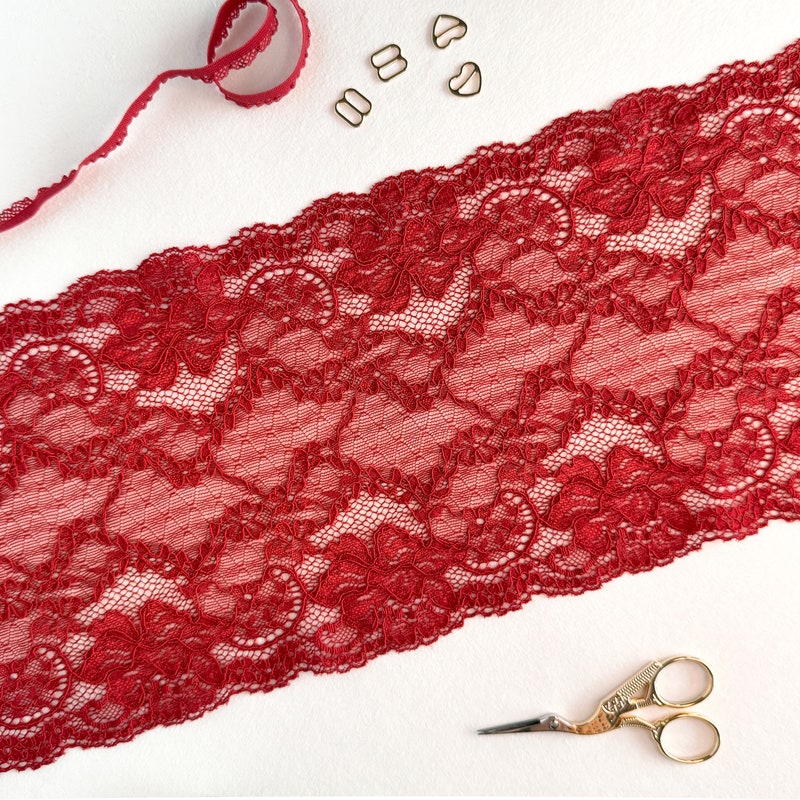Red Lace - Etsy
