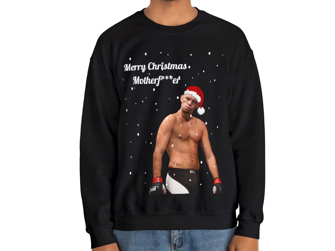Nate Diaz Sweatshirt Xmas Sweater for Him Jiu Jitsu Christmas Mma Gift ...