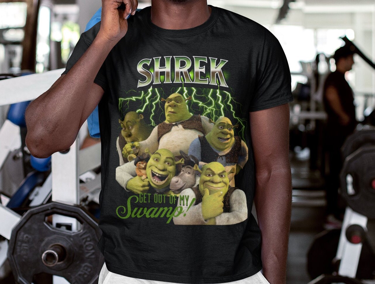 Shrek get Out of My Swamp Shrek Face Meme Shirt Funny Girls Shirt ...