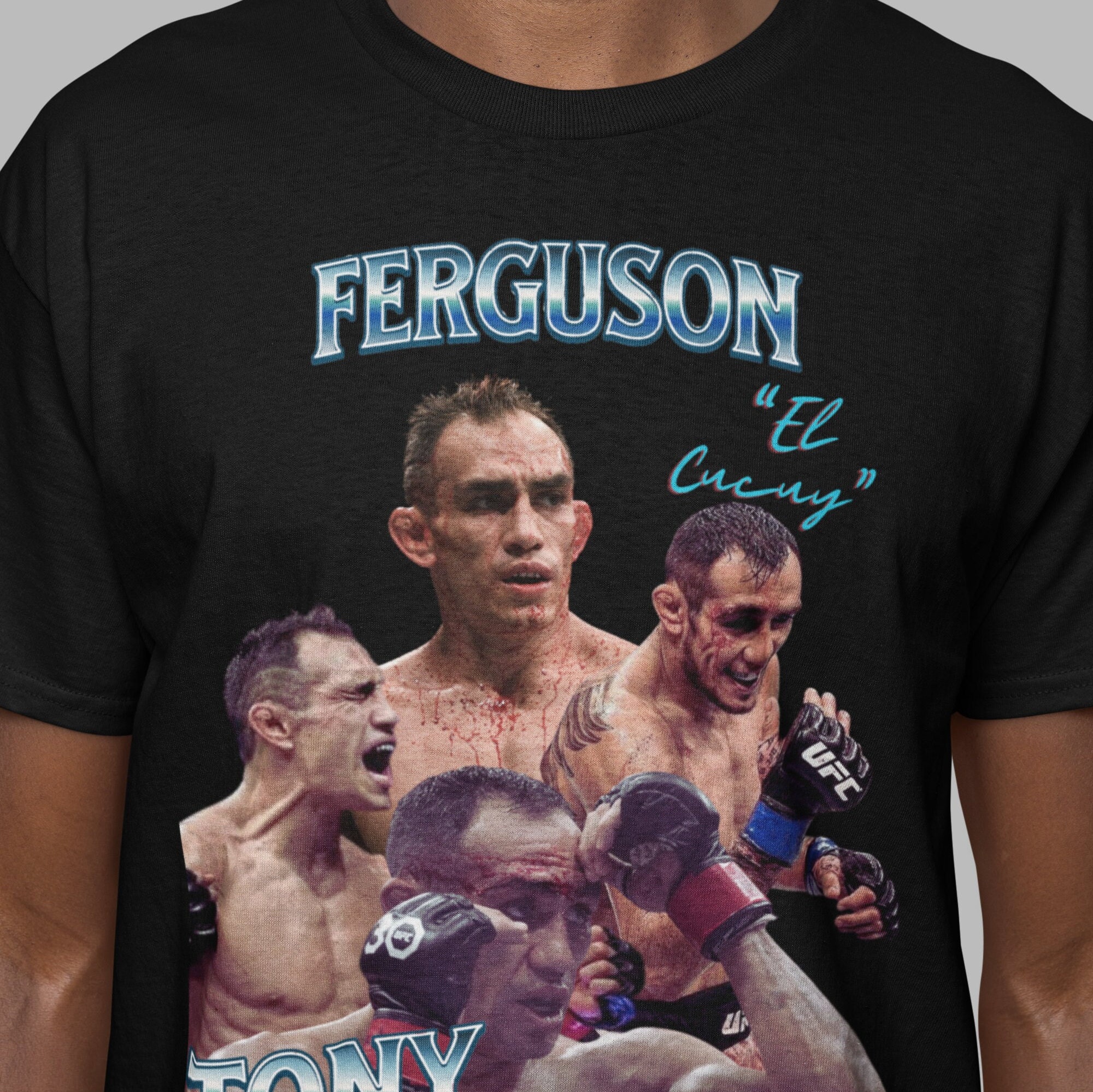 Tony Ferguson Ufc Vintage Martial Art Tee UFC T-shirt UFC Clothing Jiu ...
