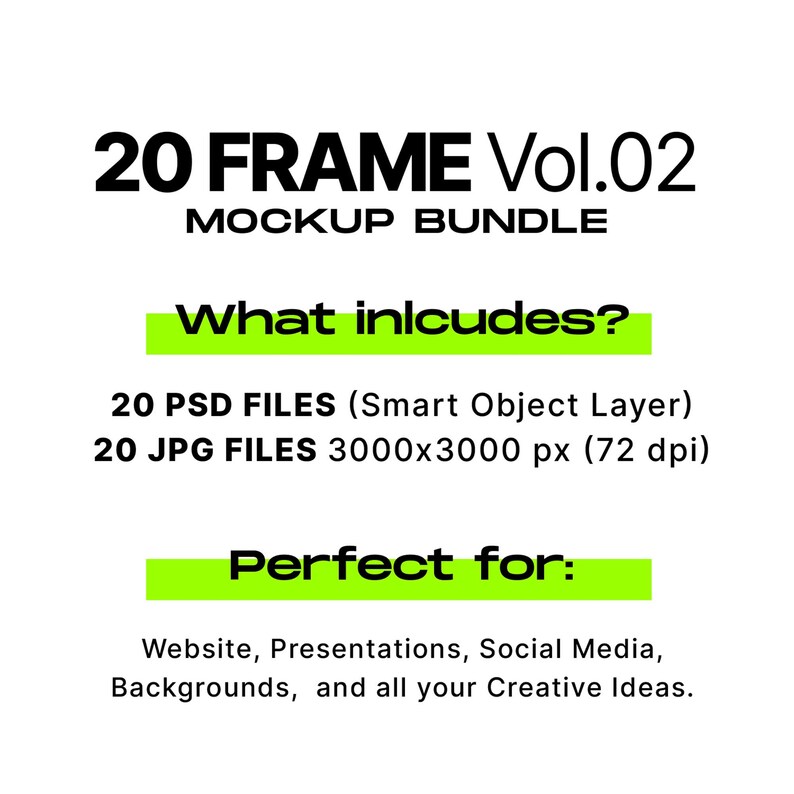 Frame Mockup Bundle, Photoshop Vertical Frame Mockup for Art and Prints ...