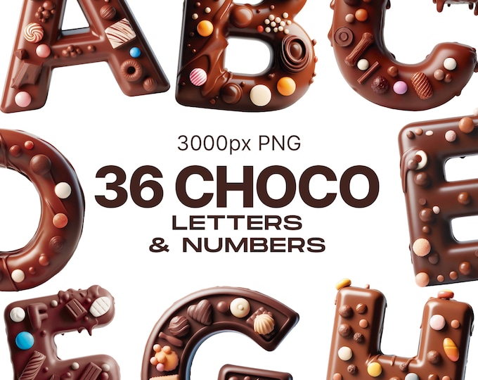 Chocolate Letters - Etsy UK