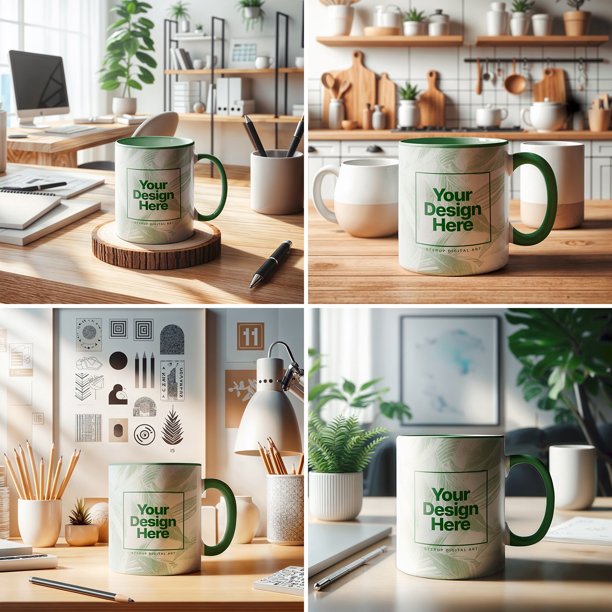 Mug Mockup Bundle, Office Mug Mockup, Premium Mug Photography Template ...