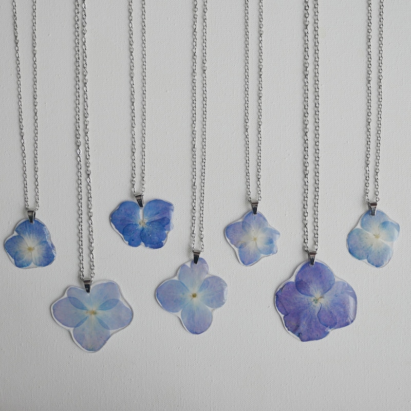 Hydrangea Necklace - Etsy