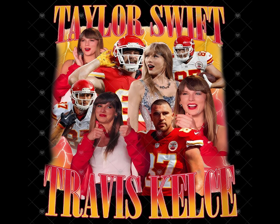 Travis Kelce and Taylor Swift PNG Ready to Print Printable - Etsy Australia