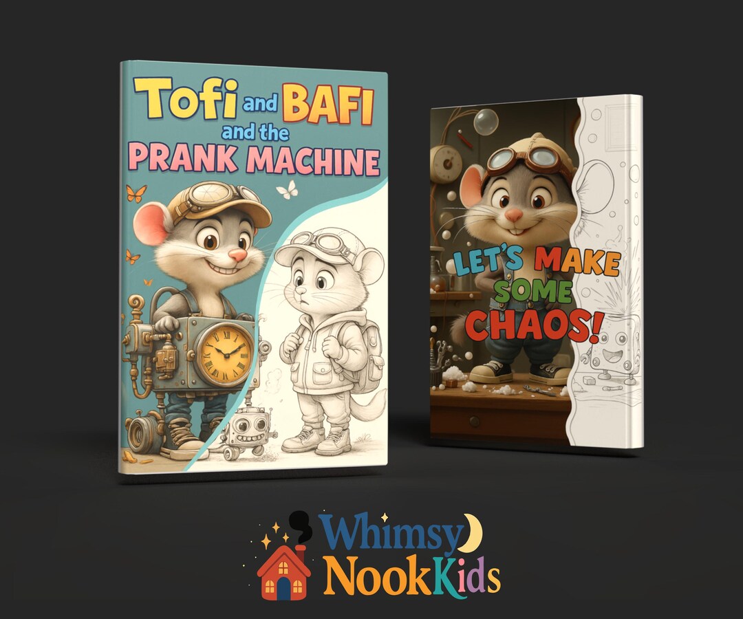 Tofi and Bafi and the Prank Machine – Funny Read and Color Storybook ...