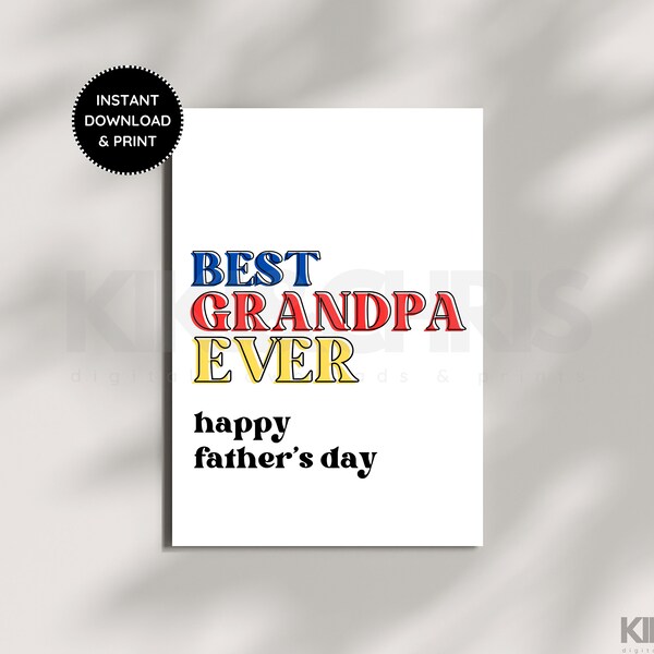 Card for Grandpa - Etsy