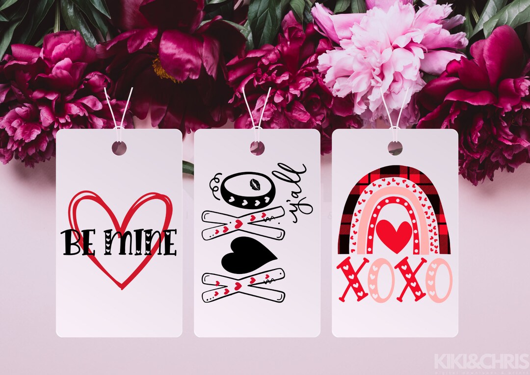 Editable Printable Valentines Day Heart Gift Tag Set, XOXO Valentines ...