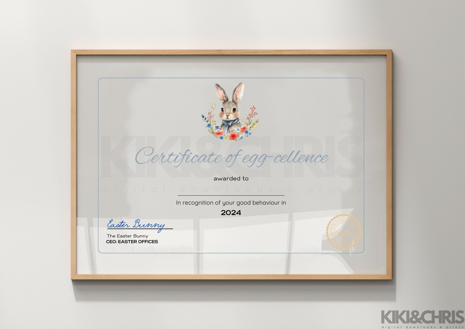Editable Printable Certificate of Egg-cellence From Easter Bunny, Boy ...