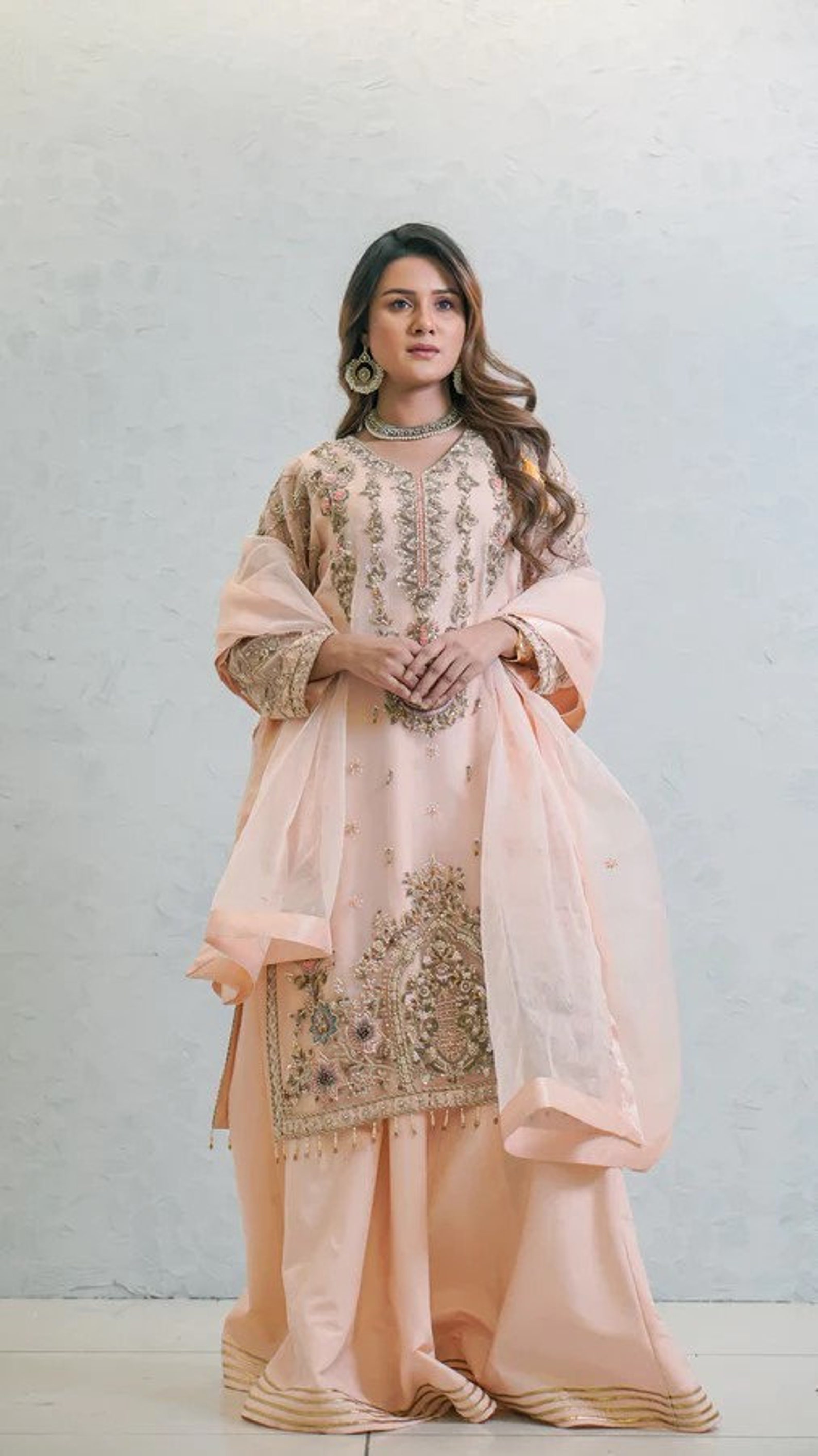 Pakistani Wedding Dress Eid Collection Indian Clothes Party Wear PINK ...