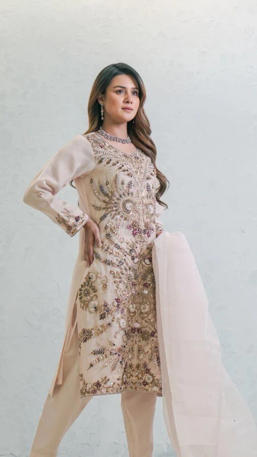 Pakistani Wedding Dress Eid Collection Indian Clothes Party Wear Ruby ...