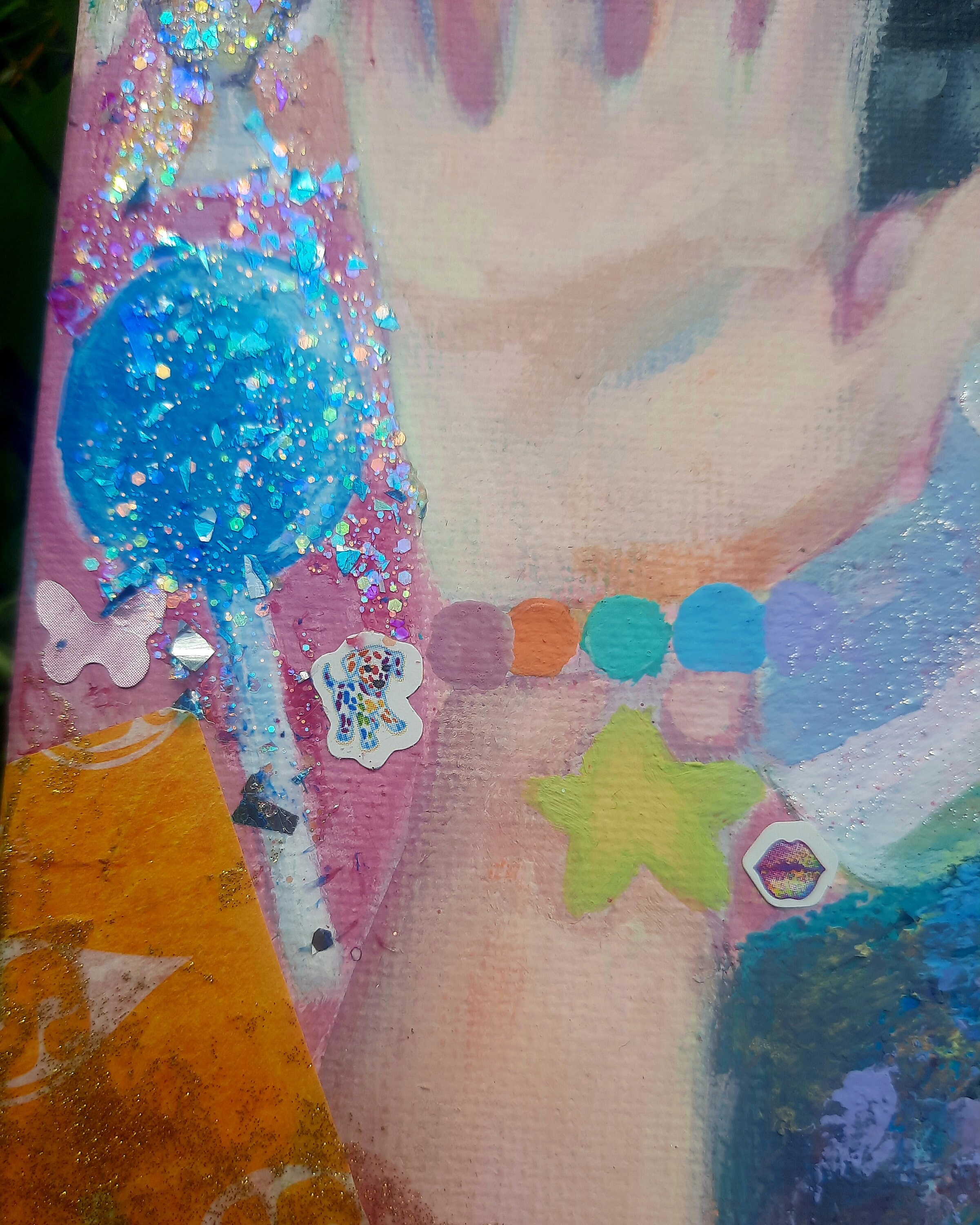 Y2k Animecore Mixed Media Painting - Etsy