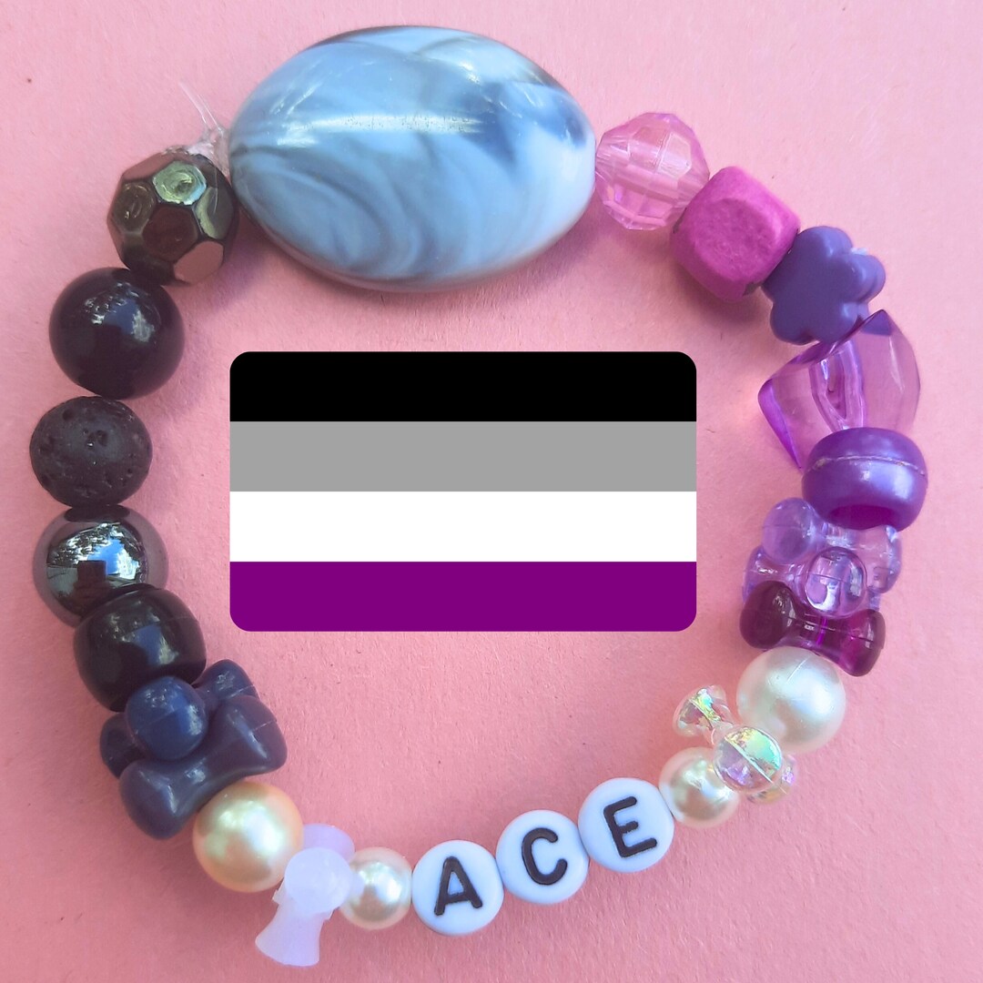 Ace Flag Colors LGBTQ Pride Bracelet - Etsy