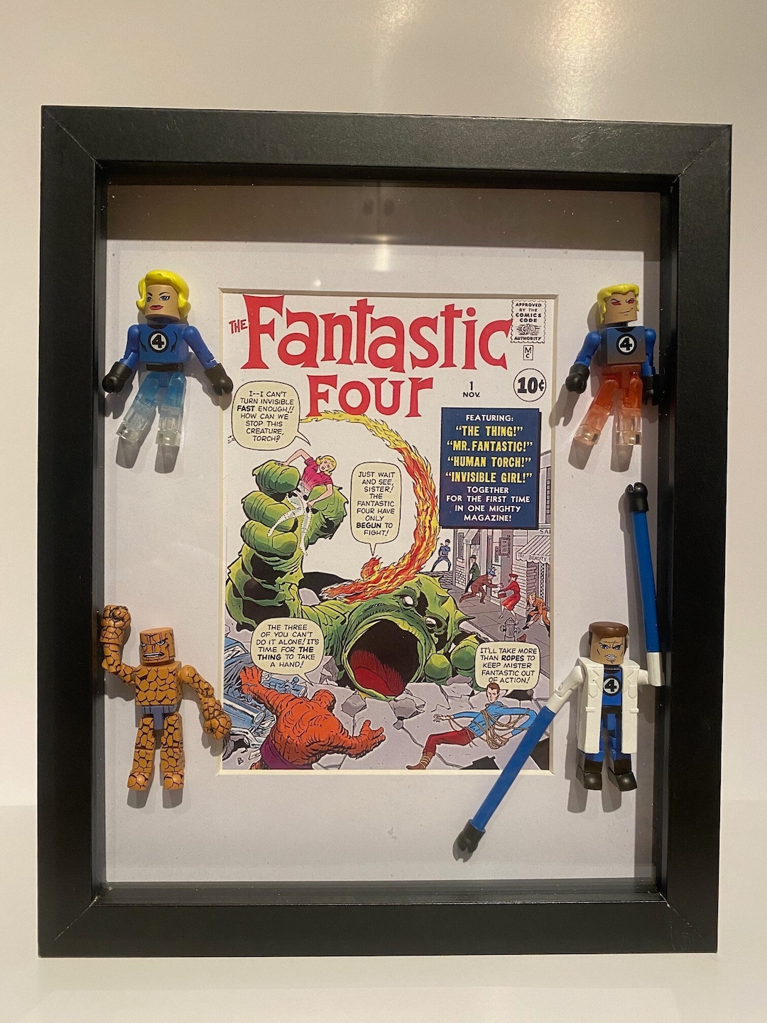 Marvel Comics Fantastic Four 8 X 10 Shadow Box - Etsy