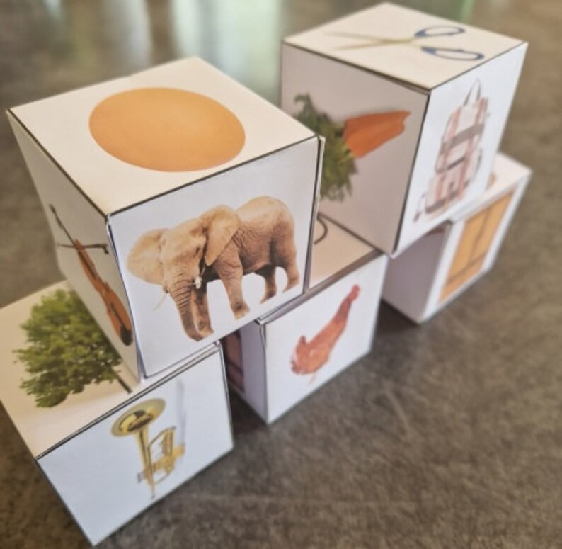 DIY Story Cubes, Real Photos, Instant Printable PDF, Montessori ...