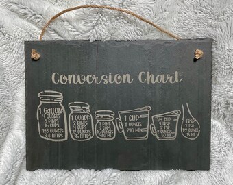 Air Fryer Conversion Chart, Wooden Sign, Cooking Times, Temperature ...