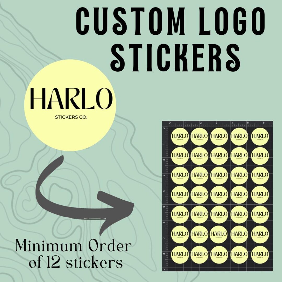 Logo Stickers Custom Logo Sticker Print Logo Sticker Branded Logo ...