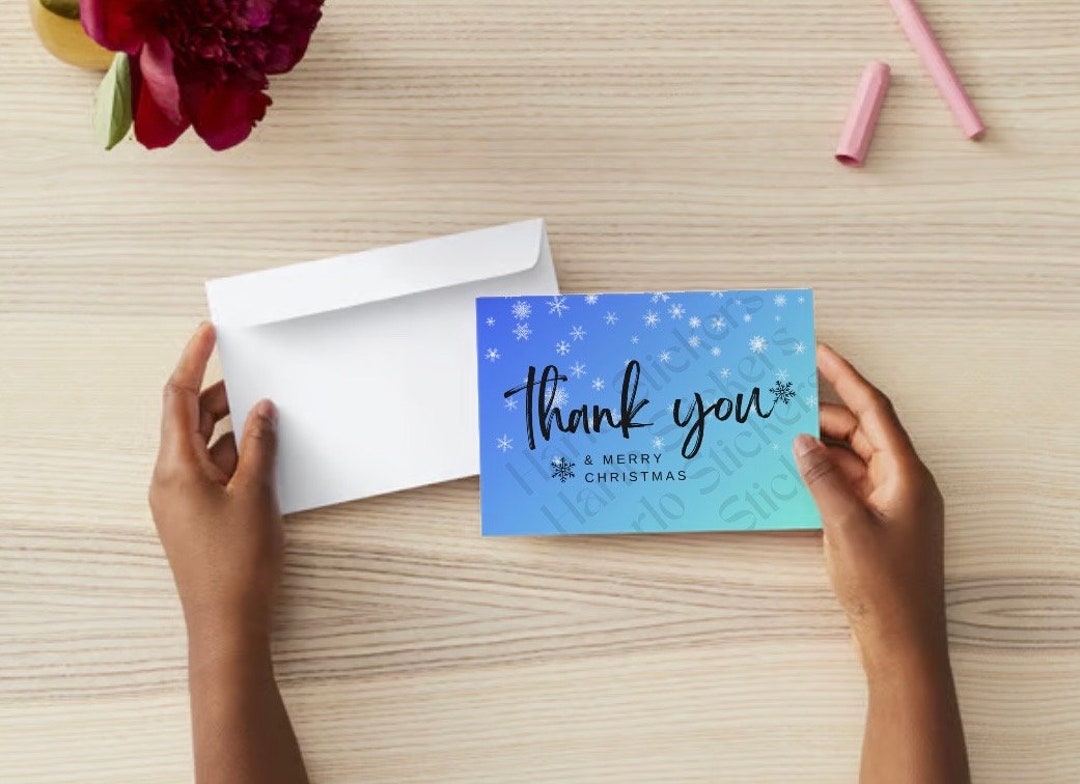 Printable Christmas Thank You Cards for Teachers - Etsy