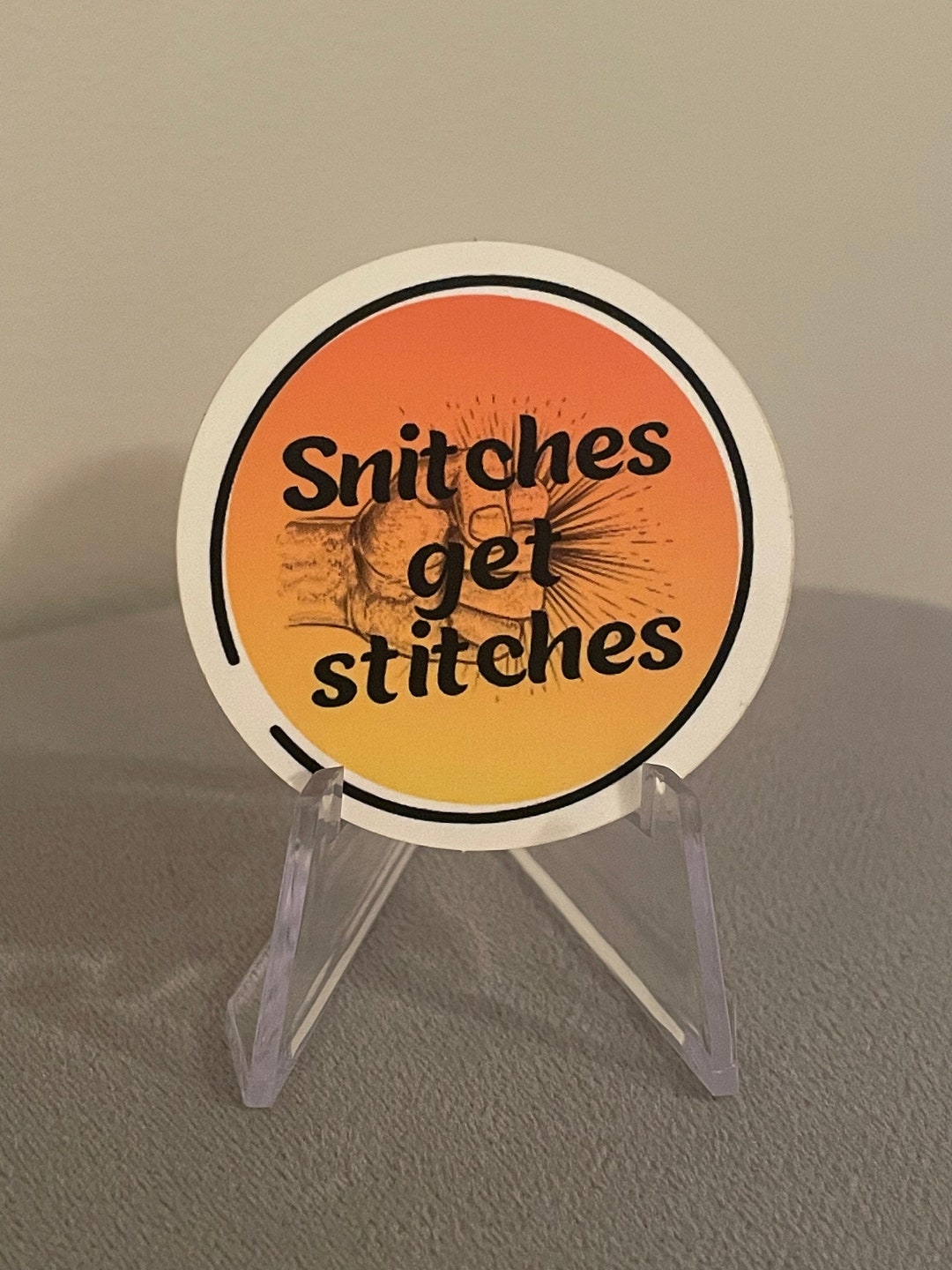 Hard Hat Sticker Snitches Get Stitches - Etsy