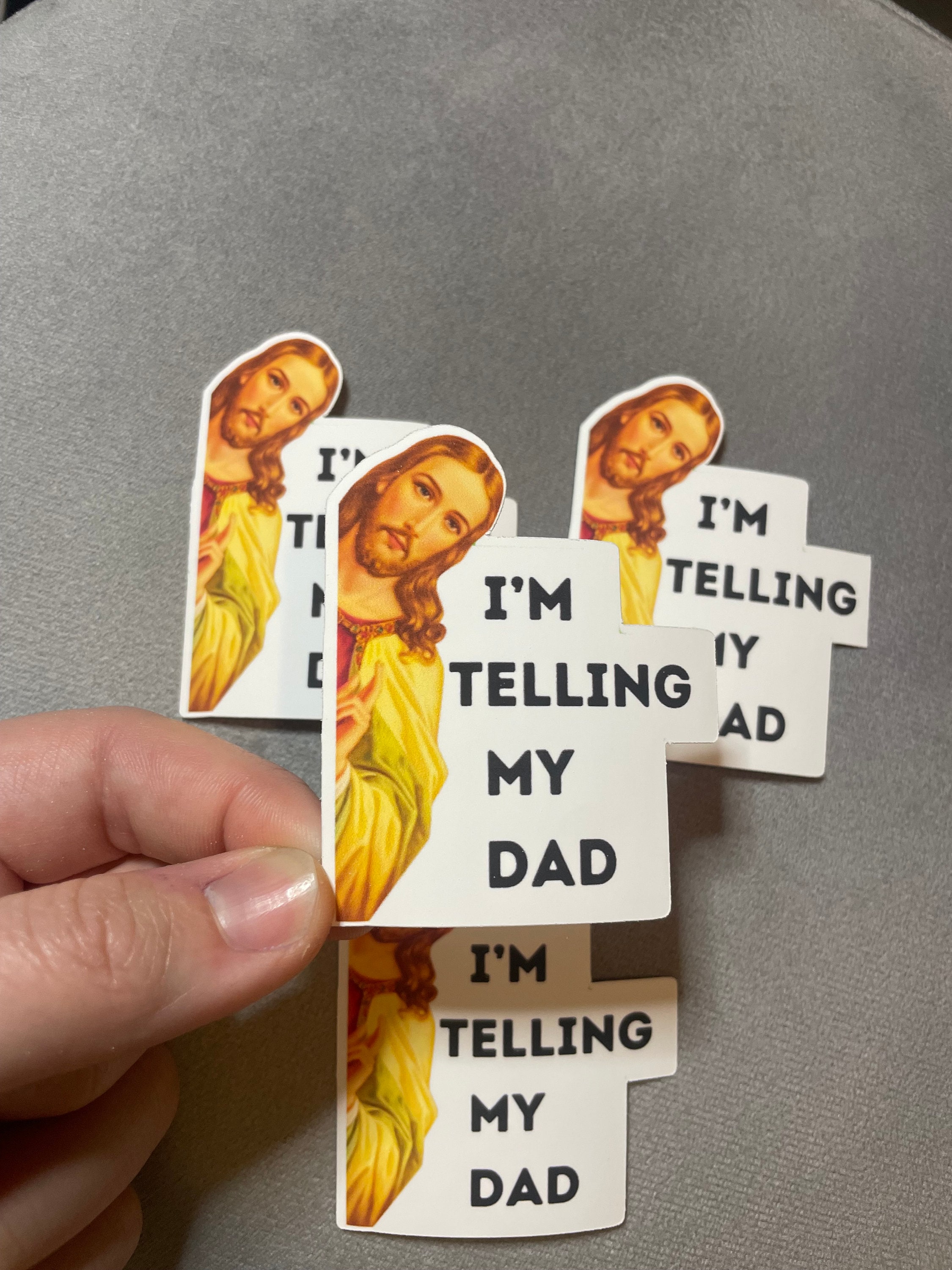 Peeking Jesus Meme Jesus Sticker Funny Sticker - Etsy