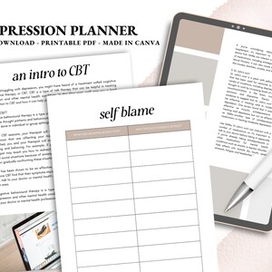 Depression Journal, Mental Health Journal, Self Help Journal, Printable ...