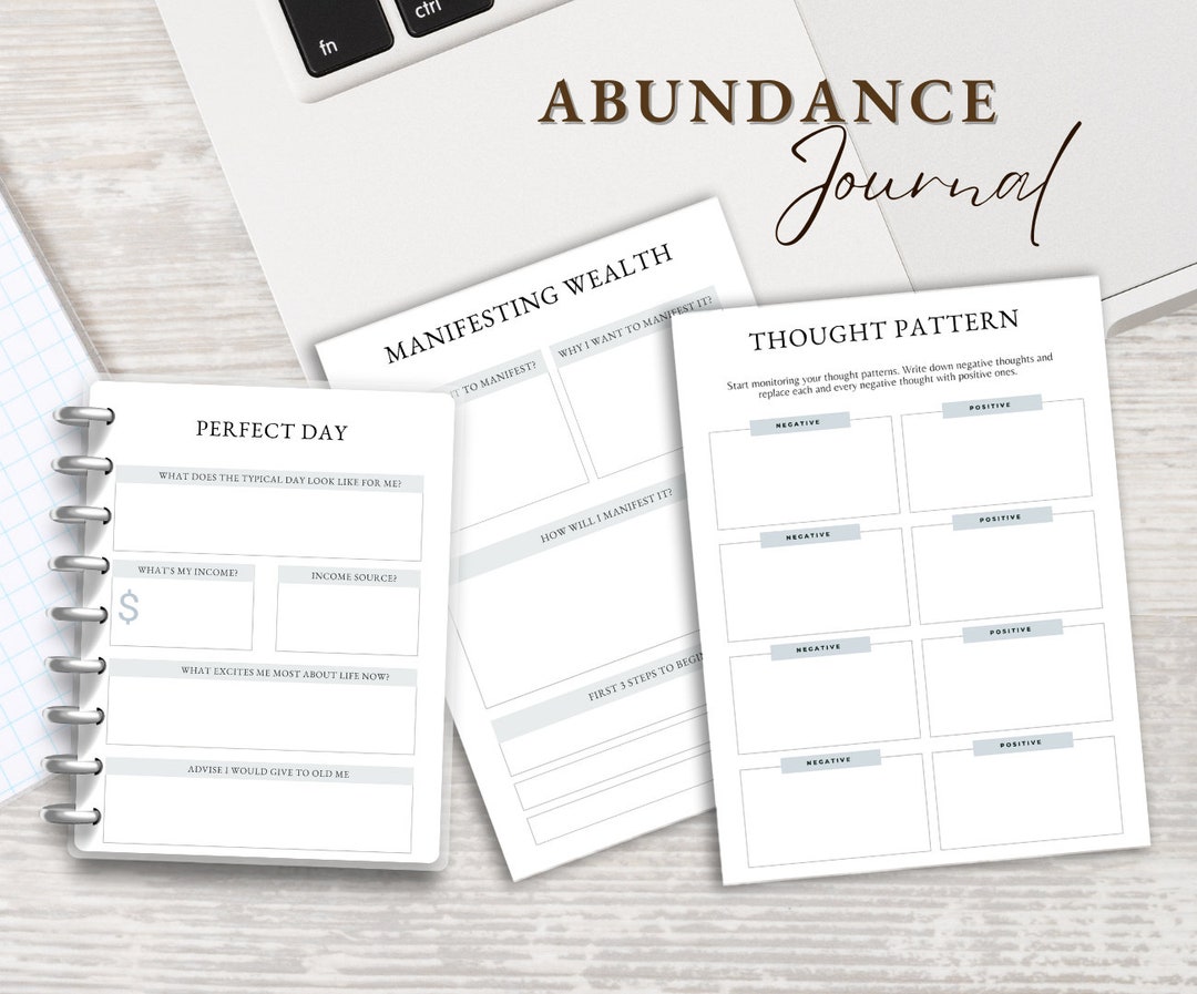 Money Abundance Printable | Money Abundance Journal | Money Journal ...