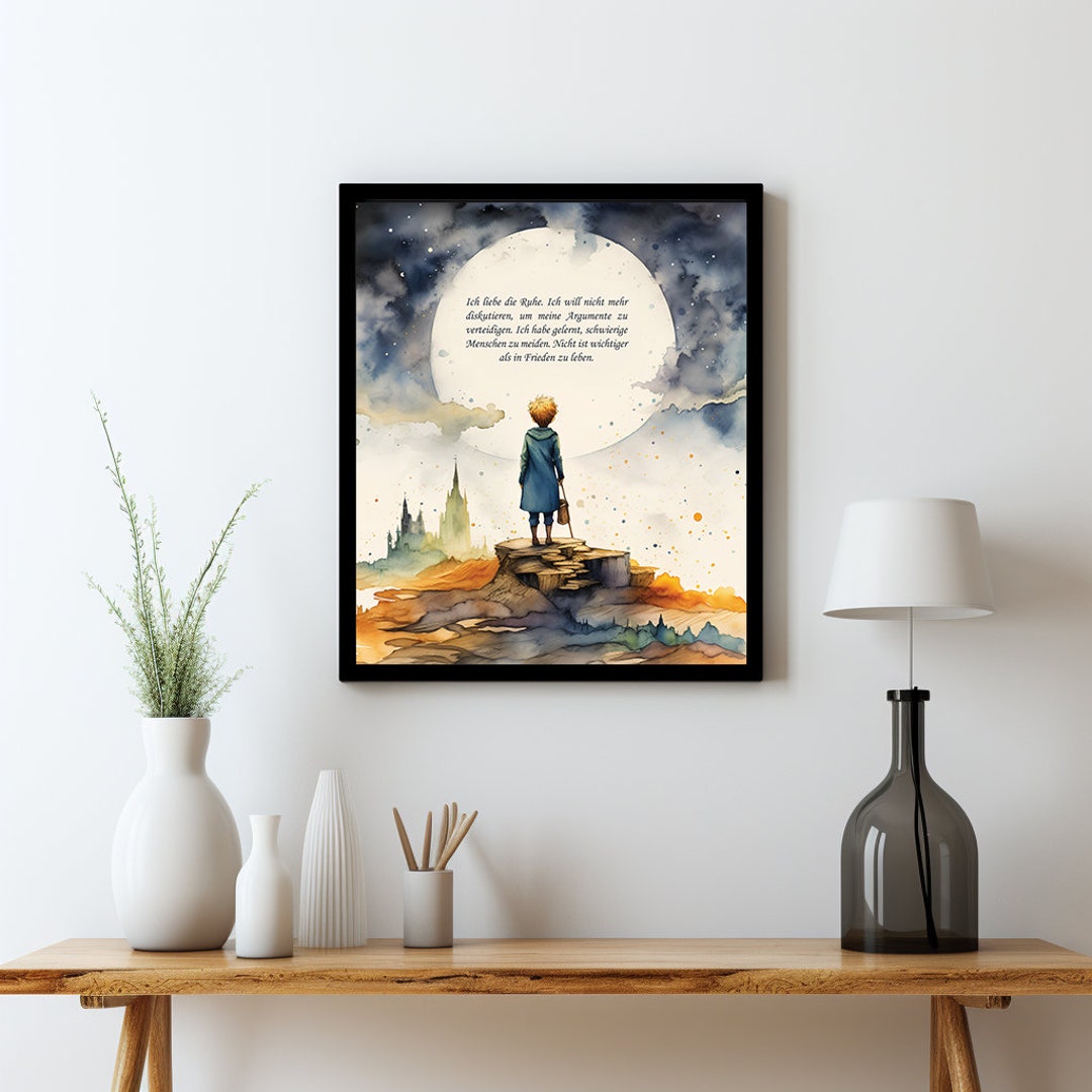 The Little Prince Poster, PNG File - Etsy