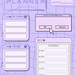 3-pack Pdf Planners! Cute Purple Pixel Style! iPad or Printable! DAILY ...