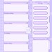 3-pack Pdf Planners! Cute Purple Pixel Style! iPad or Printable! DAILY ...