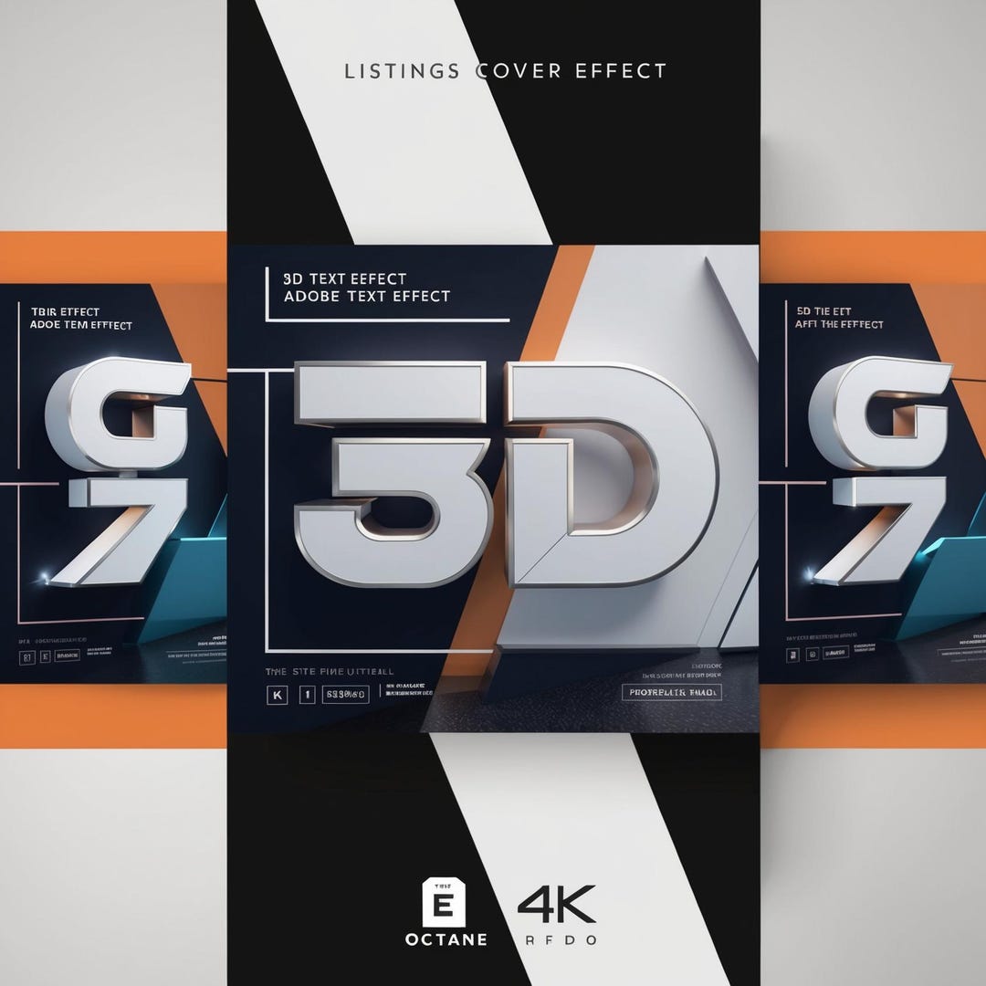 Adobe After Effects 3D Text Effect - Etsy