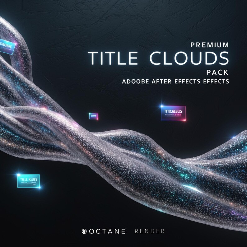 Adobe After Effects Title Cloud Pack - Etsy