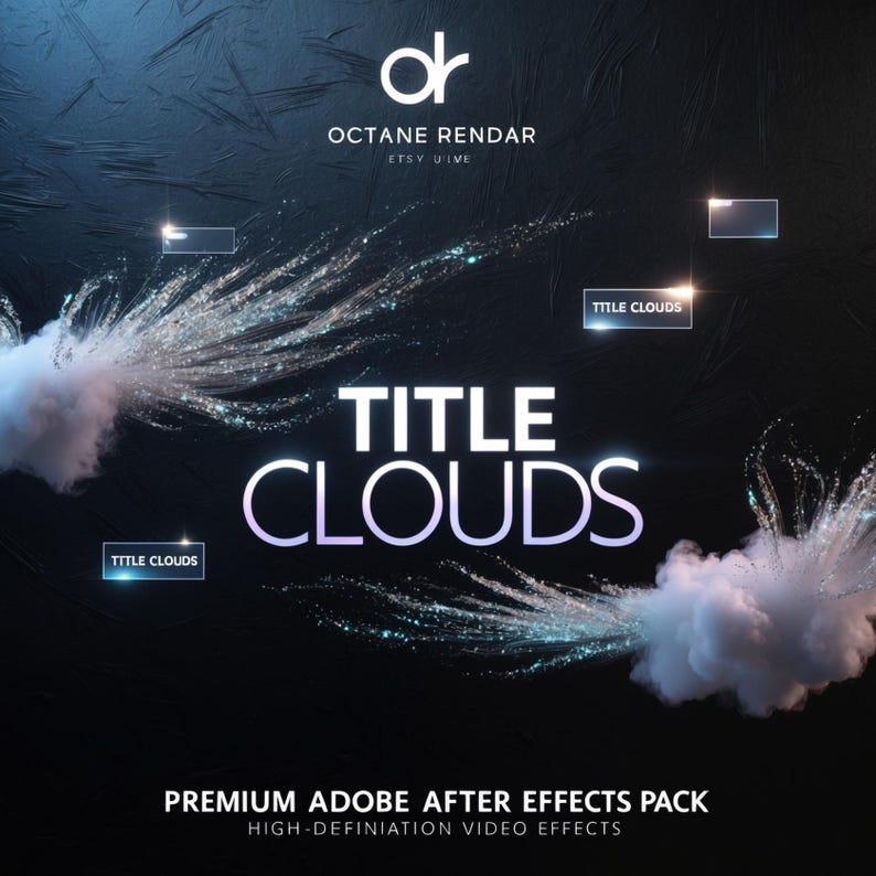 Adobe After Effects Title Cloud Pack - Etsy