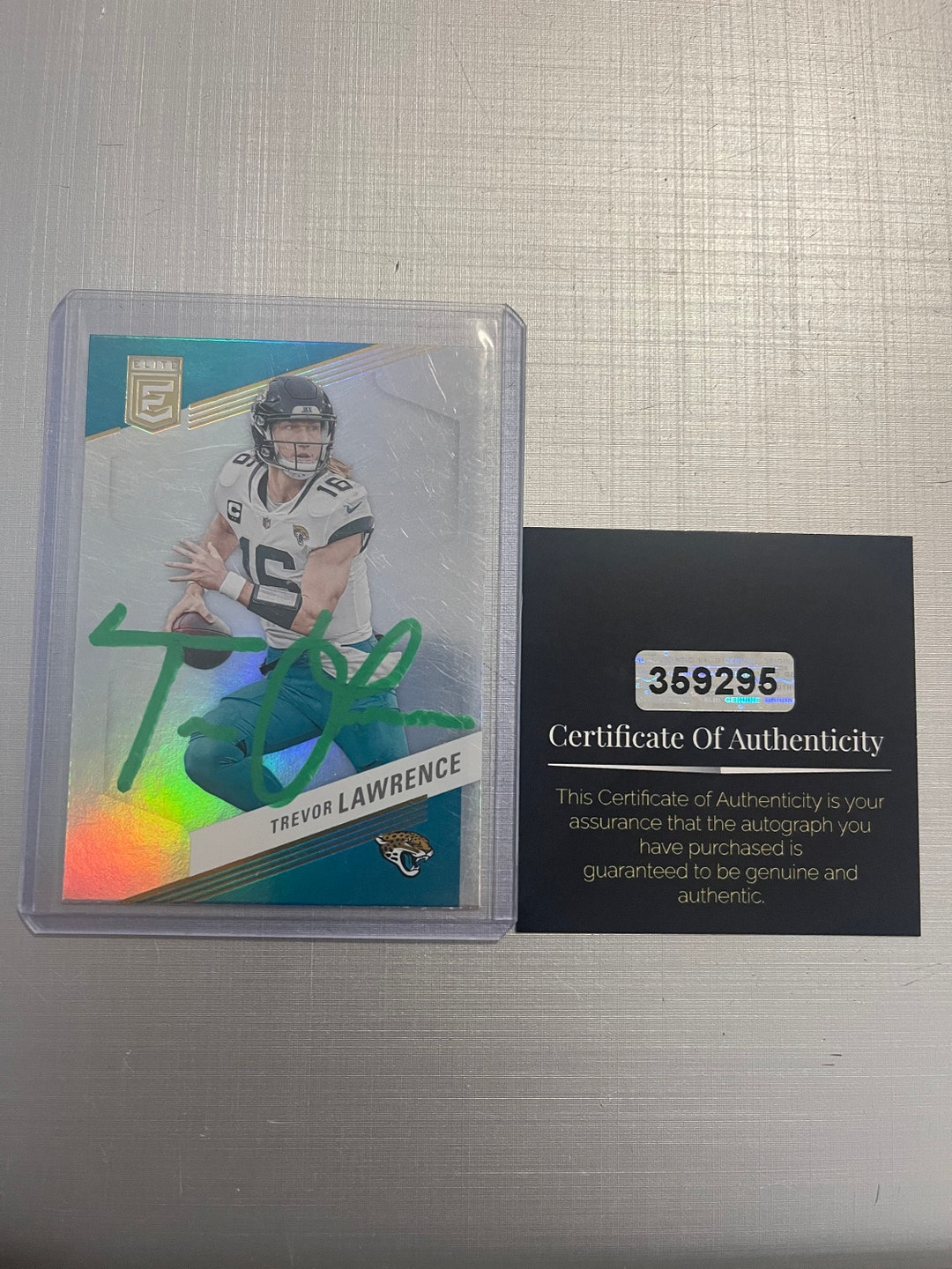 Trevor Lawrence Autograph Football Card With COA - Etsy