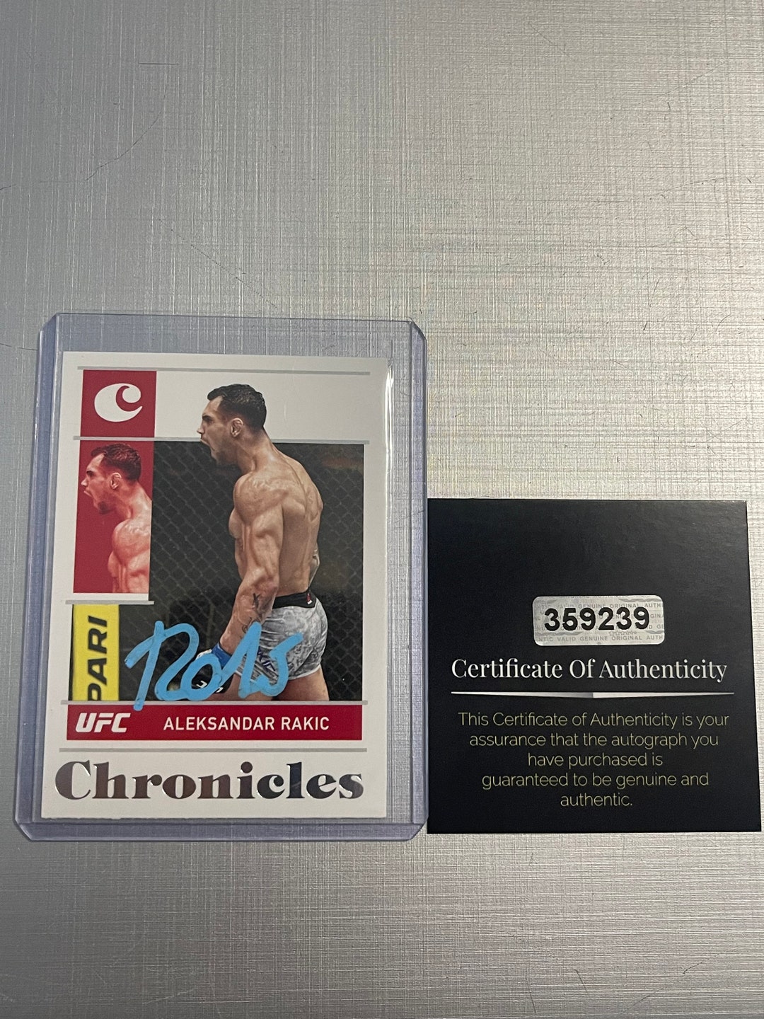 Aleksandar Rakic UFC MMA Autograph Card - Etsy