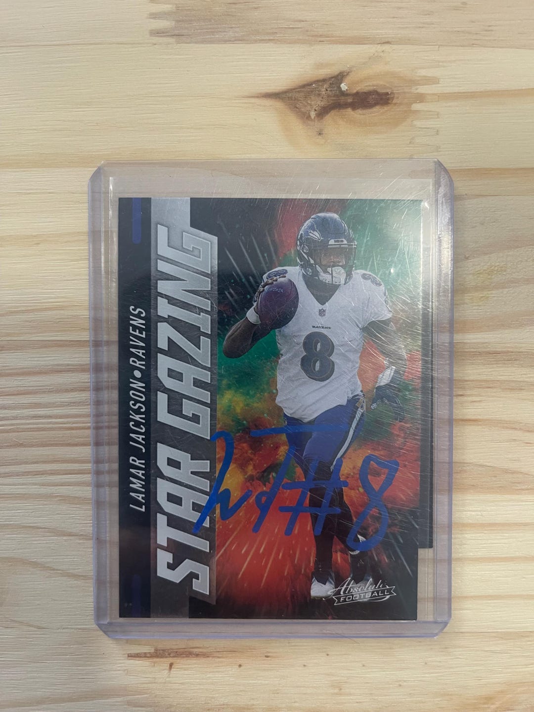 Lamar Jackson Autograph on Card Auto Baltimore Ravens Football Card ...