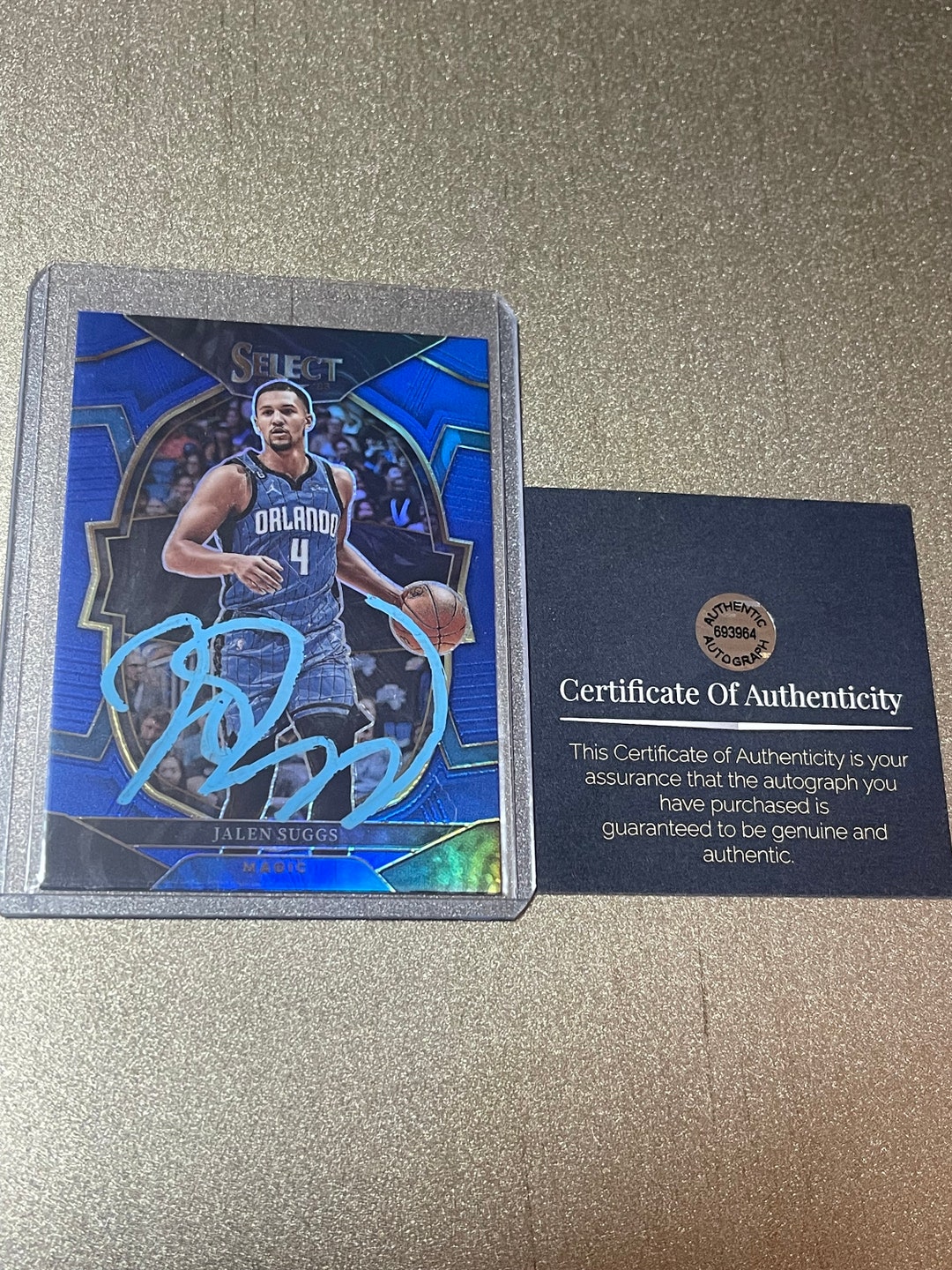 Jalen Suggs Autograph Orlando Magic Basketball Card With COA - Etsy