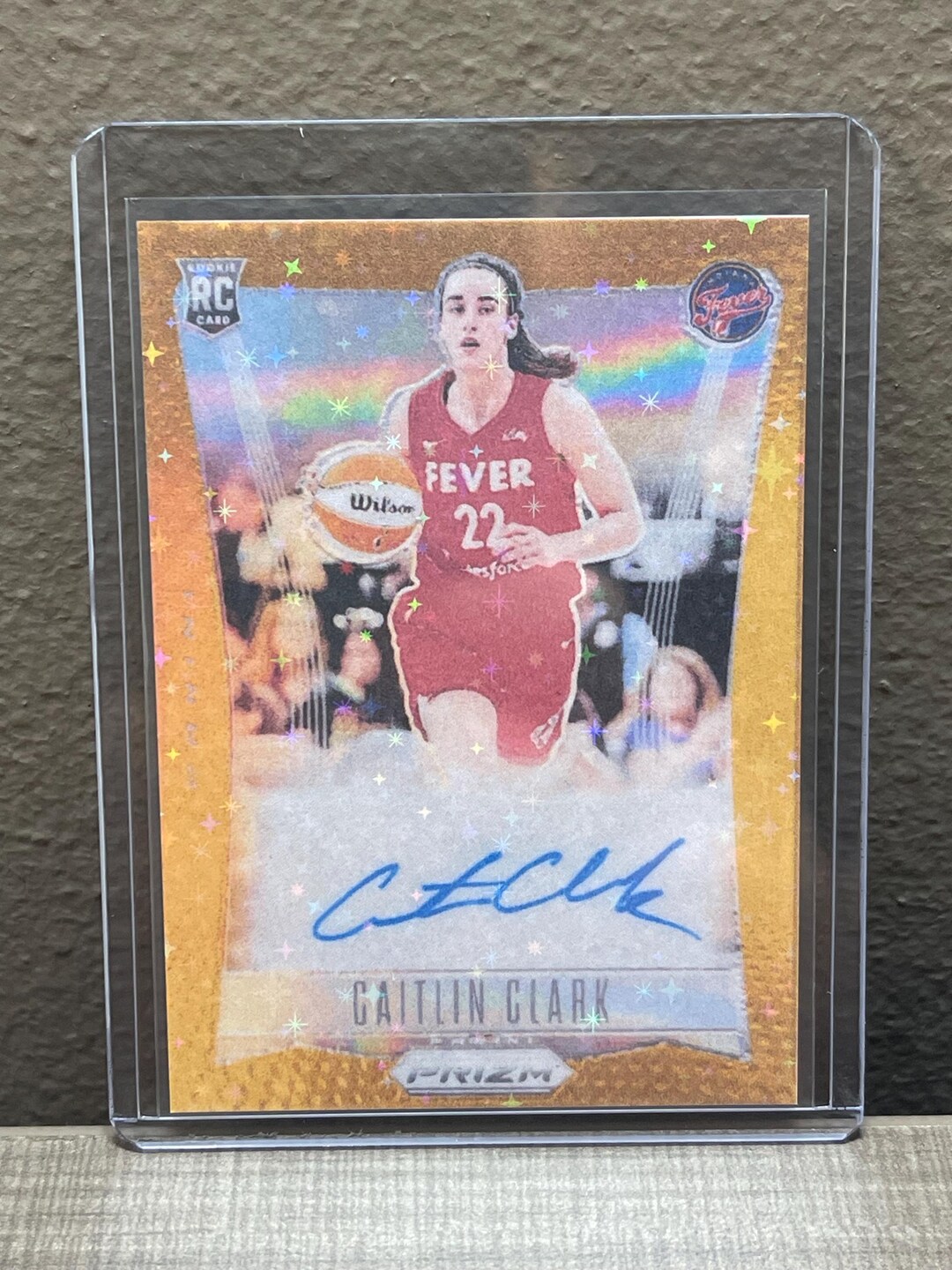 Caitlin Clark Custom Card Auto Rookie Sparkle Star Holo Wnba Indiana ...